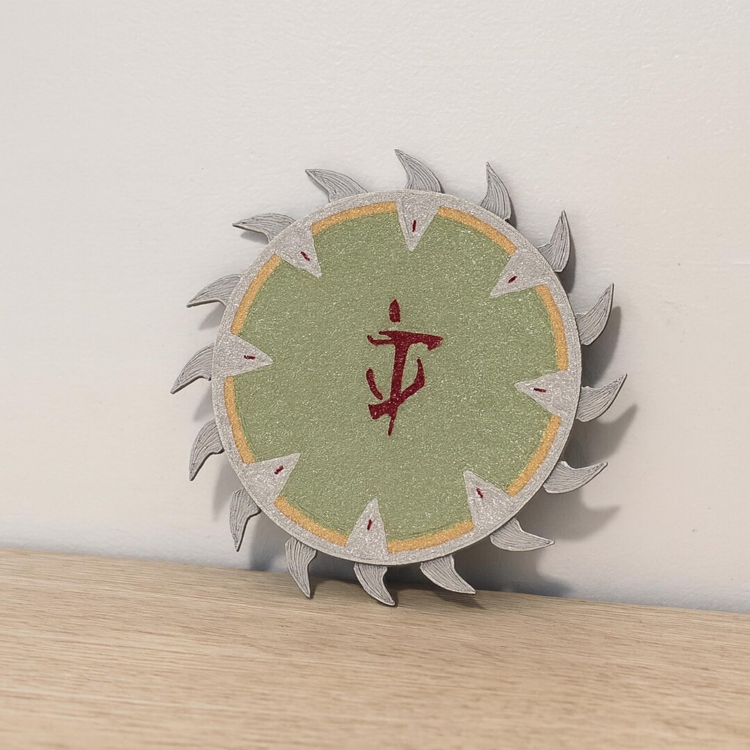 Runic Armoured Shield Coaster | Fantasy Medieval Emblem Drinks Mat ...