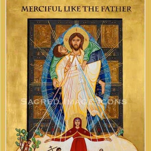 Jesus the Good Shepherd / Merciful Like the Father Print - Etsy