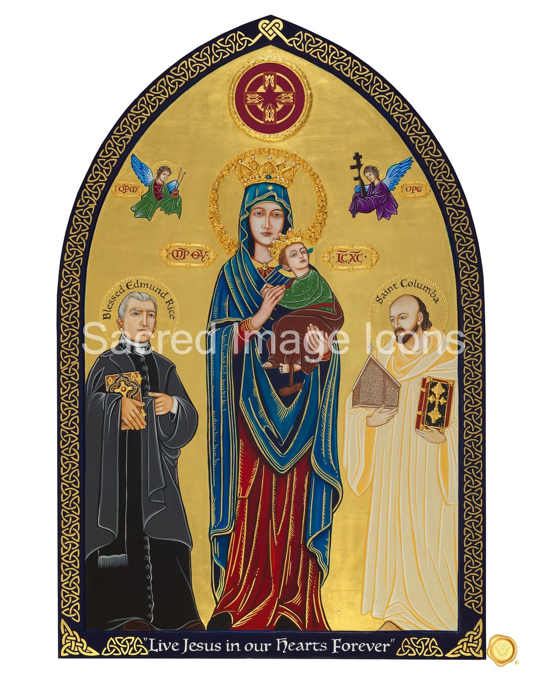 Our Lady of Perpetual Help With Saint Iona and Blessed Edmund - Etsy