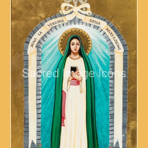Our Lady of Revelation Print | Sacred Image Icons - Etsy