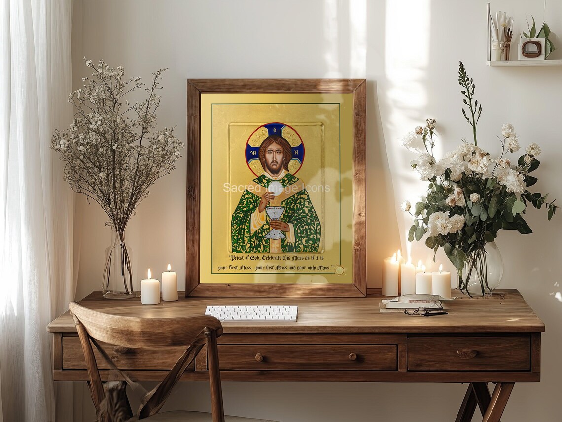 Christ the High Priest Print | Sacred Image Icons - Etsy