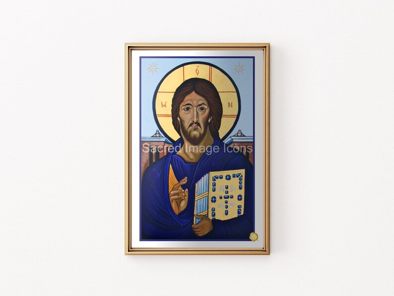Christ Pantocrator Print | Sacred Image Icons - Etsy