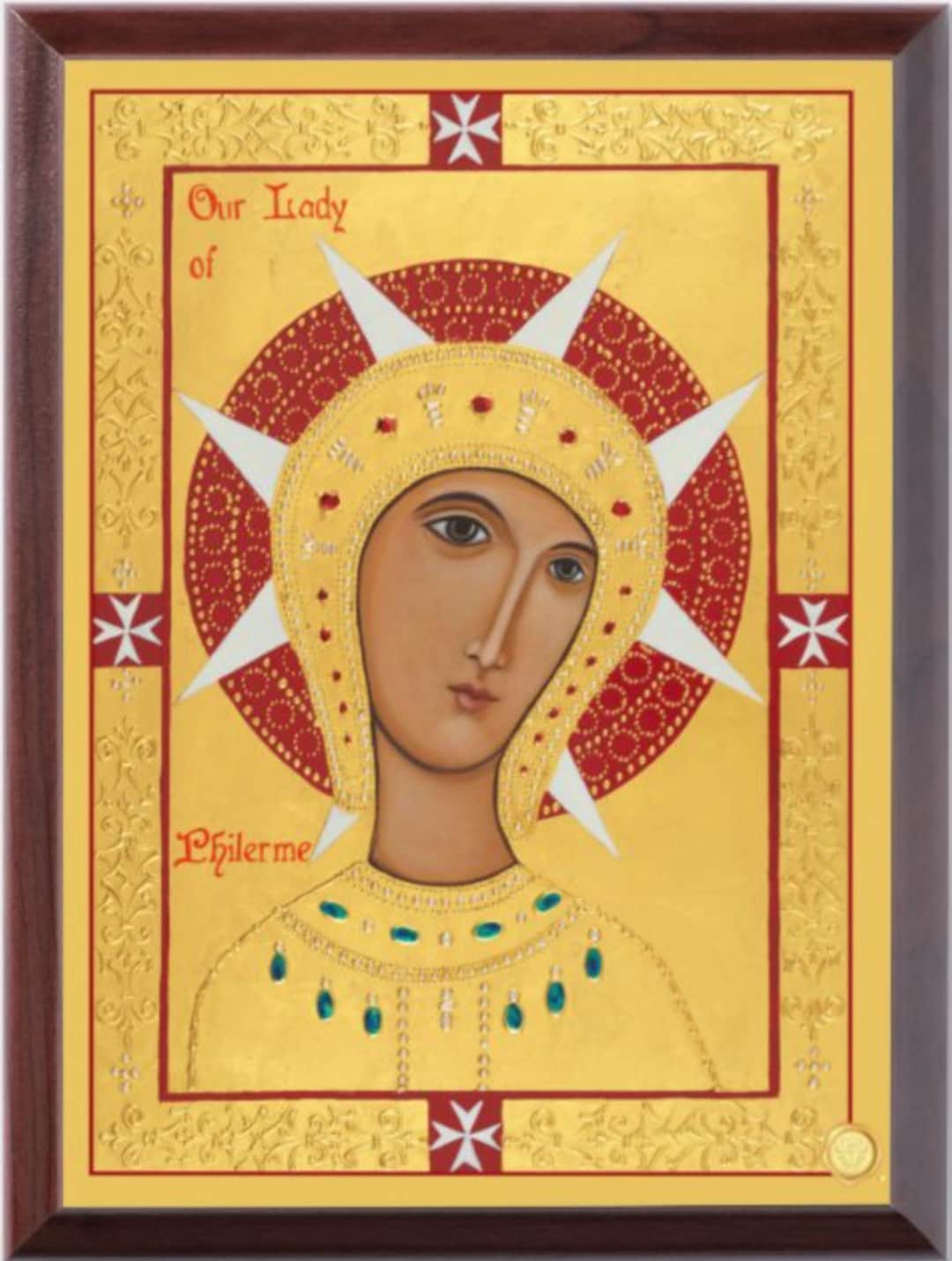 Our Lady of Philerme 9x12 Icon Plaque - Etsy