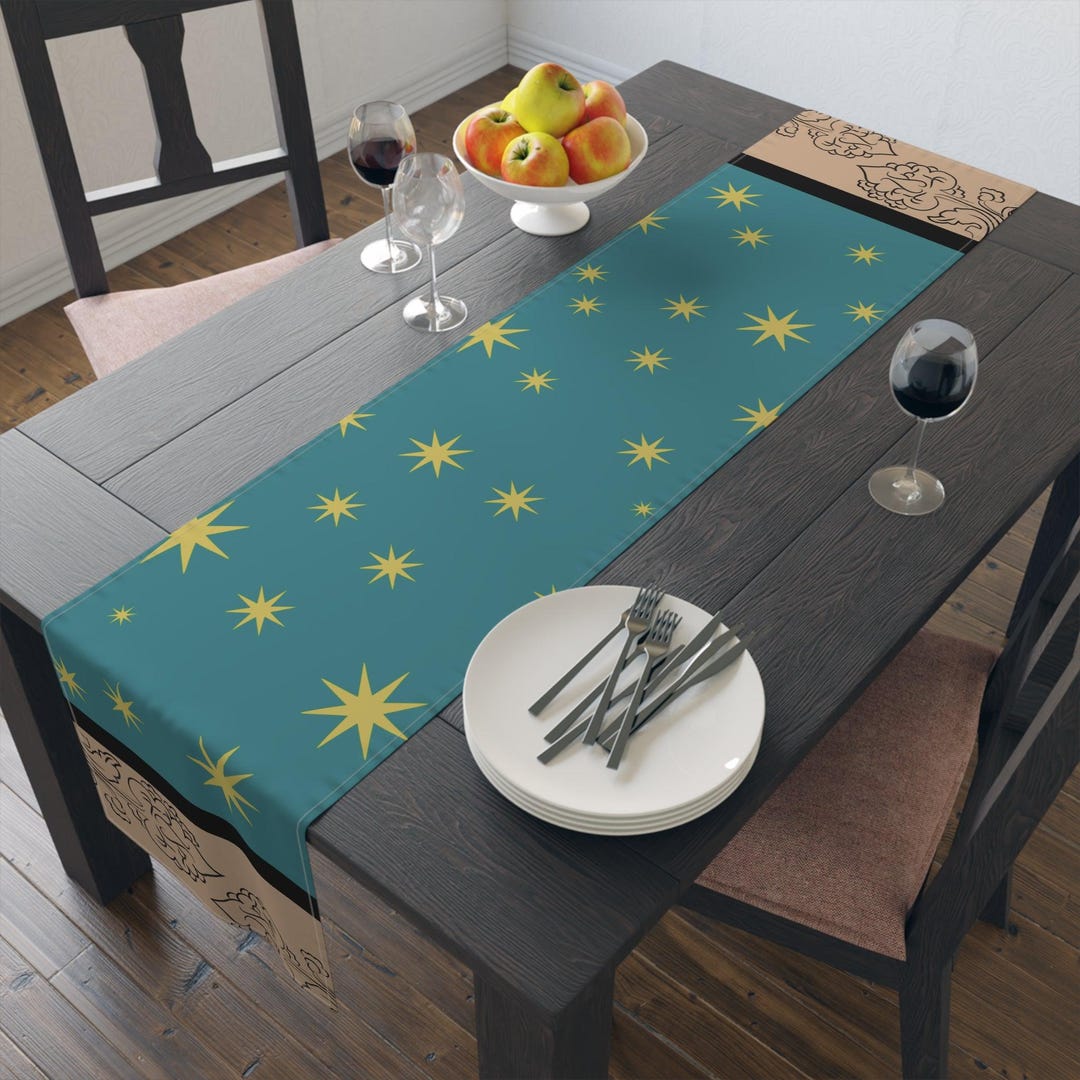 Our Lady of Guadalupe's Mantle Table Runner in Cotton Twill or Poly ...
