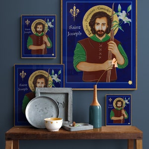 Saint Joseph Print | Sacred Image Icons - Etsy