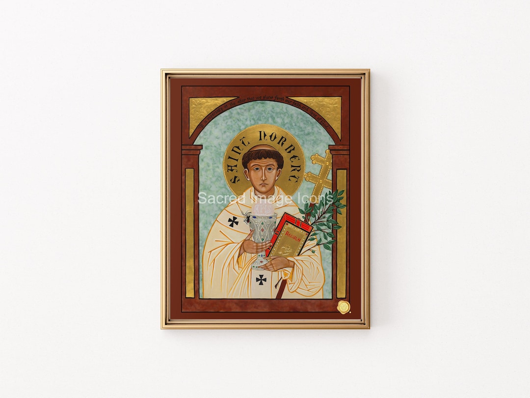 Saint Norbert Print | Sacred Image Icons - Etsy