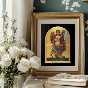 Saint Michael Archangel Icon Print | CATHOLIC SAINT ICON Print | Sacred ...