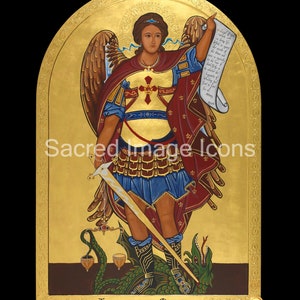 Saint Michael Archangel Icon Print | CATHOLIC SAINT ICON Print | Sacred ...