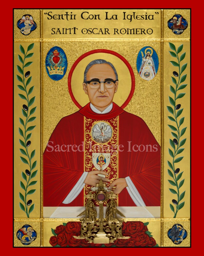 Saint Oscar Romero Ready to Frame Print in 8x10 11x14 16x20 | Etsy Saint Oscar Romero Ready to Frame Print in 8x10 11x14 16x20 | Etsy