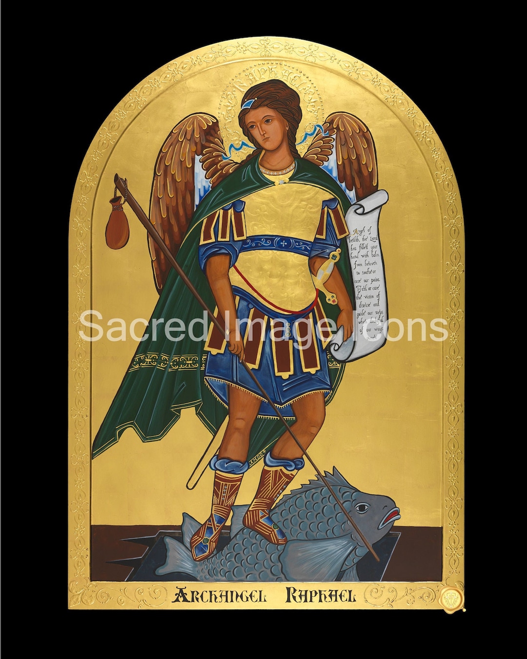 Saint Raphael Archangel Icon Print | CATHOLIC SAINT ICON Print ...