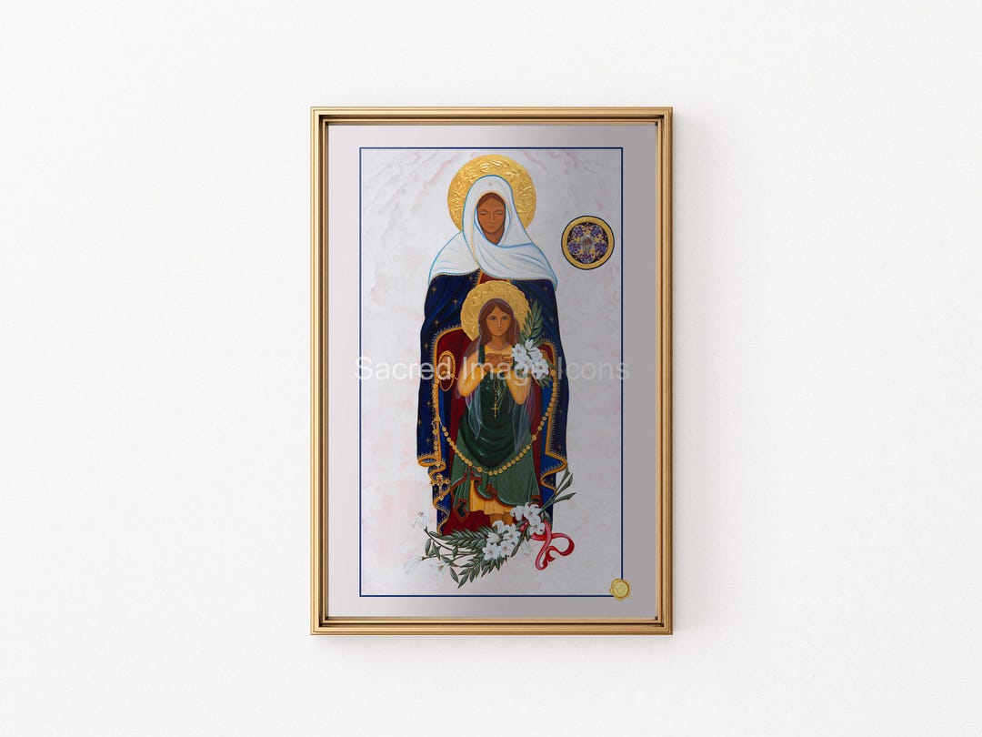 Saint Maria Goretti Print | Sacred Image Icons - Etsy