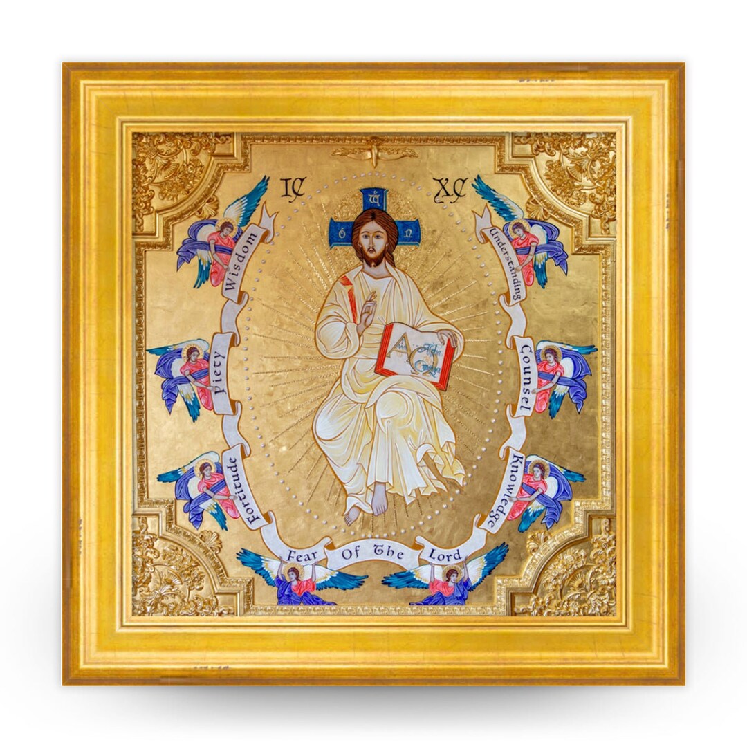 Jesus With the Gifts of the Holy Spirit Framed Metallic Print - Limited ...