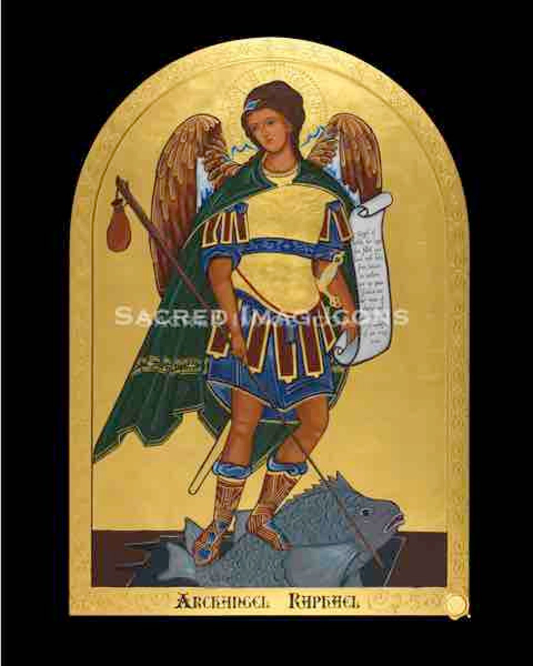 Saint Raphael Archangel Icon Print CATHOLIC SAINT ICON Print - Etsy