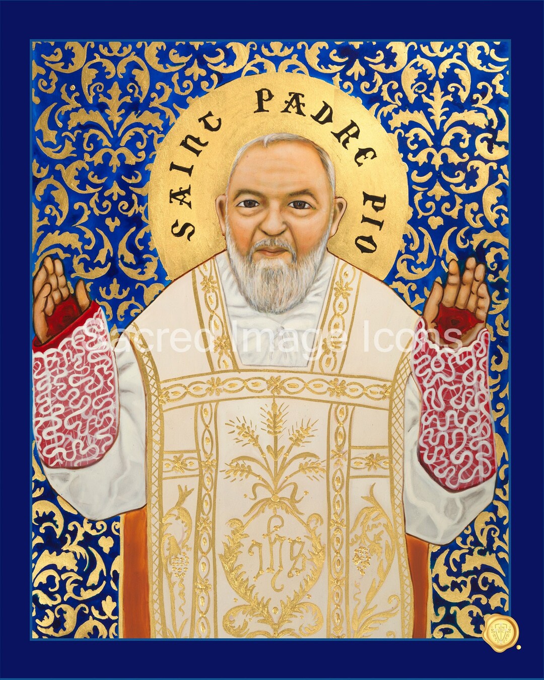 Saint Padre Pio Print | Sacred Image Icons - Etsy Saint Padre Pio Print | Sacred Image Icons - Etsy