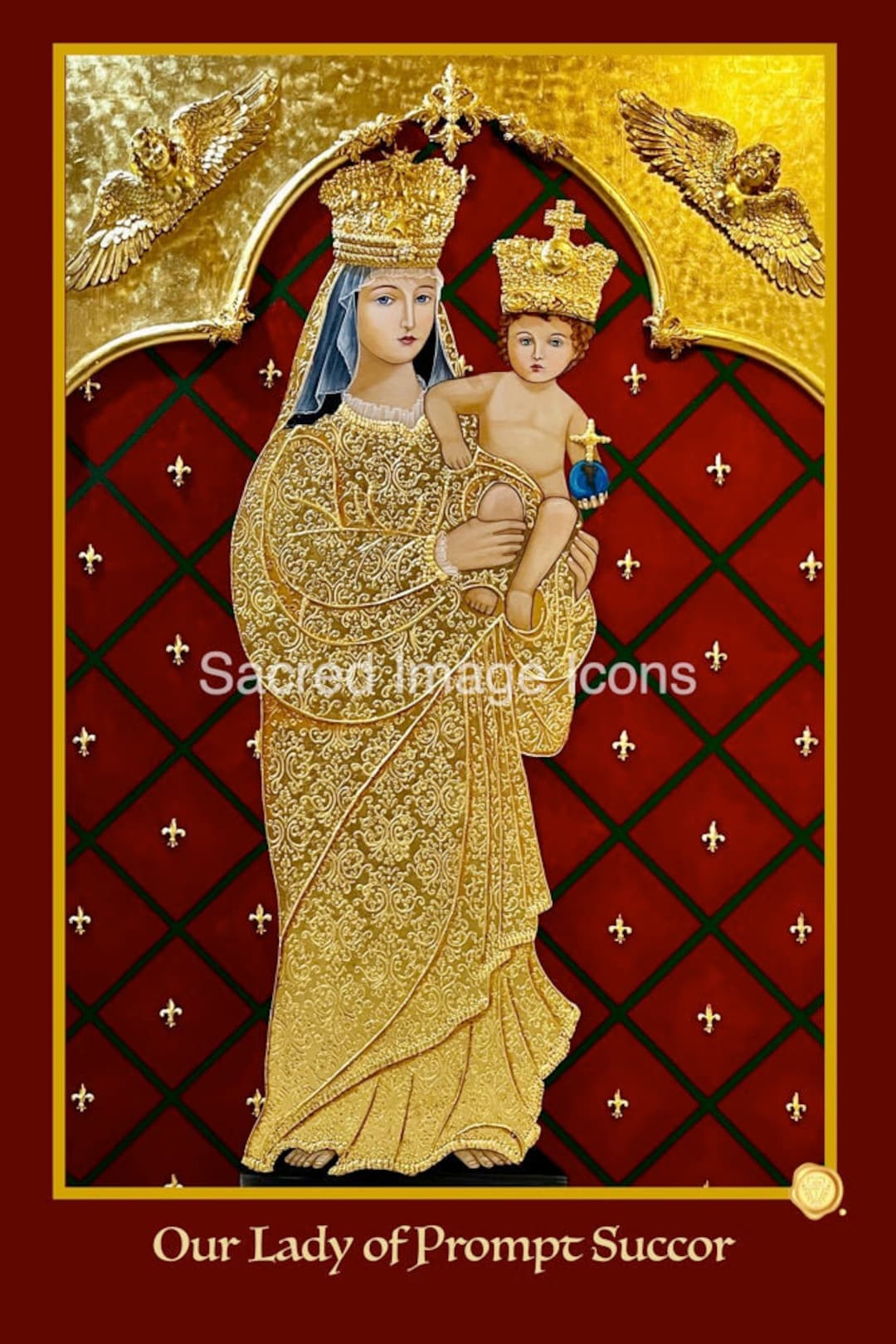 Our Lady of Prompt Succor Icon Print | Sacred Image Icons - Etsy