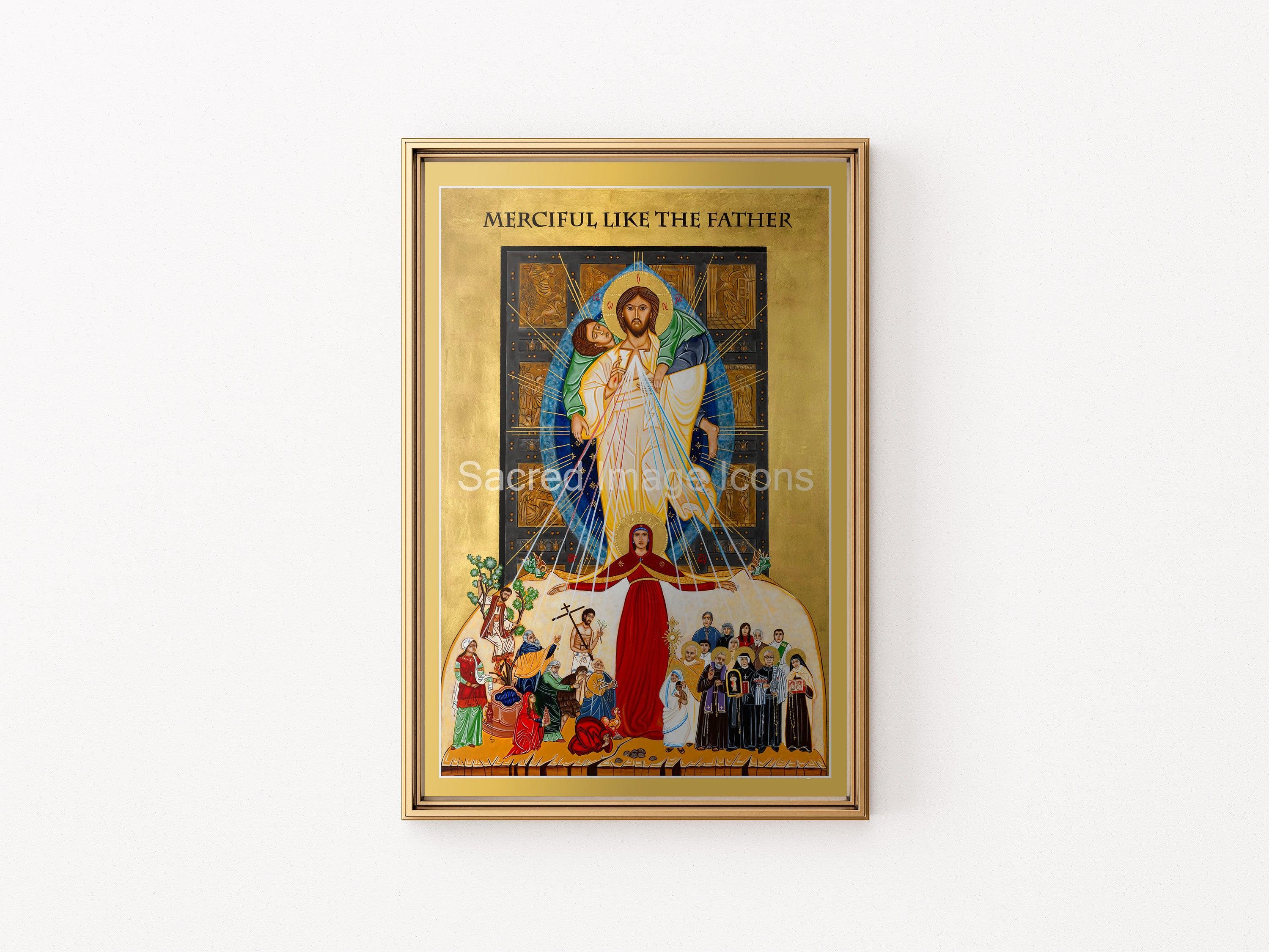 Jesus the Good Shepherd / Merciful Like the Father Print | Sacred Image ...