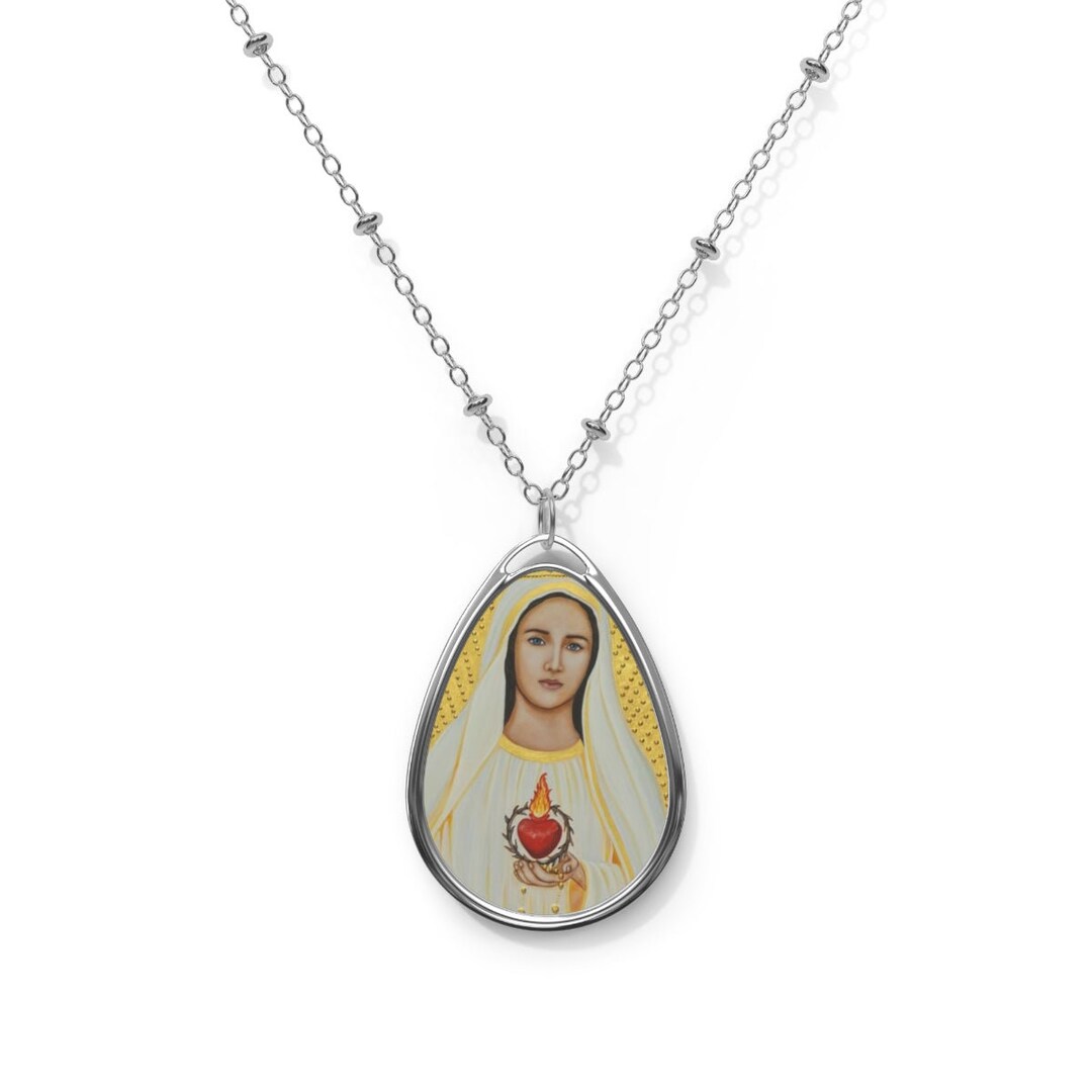 Our Lady of Fatima Necklace | Sacred Image Icons - Etsy