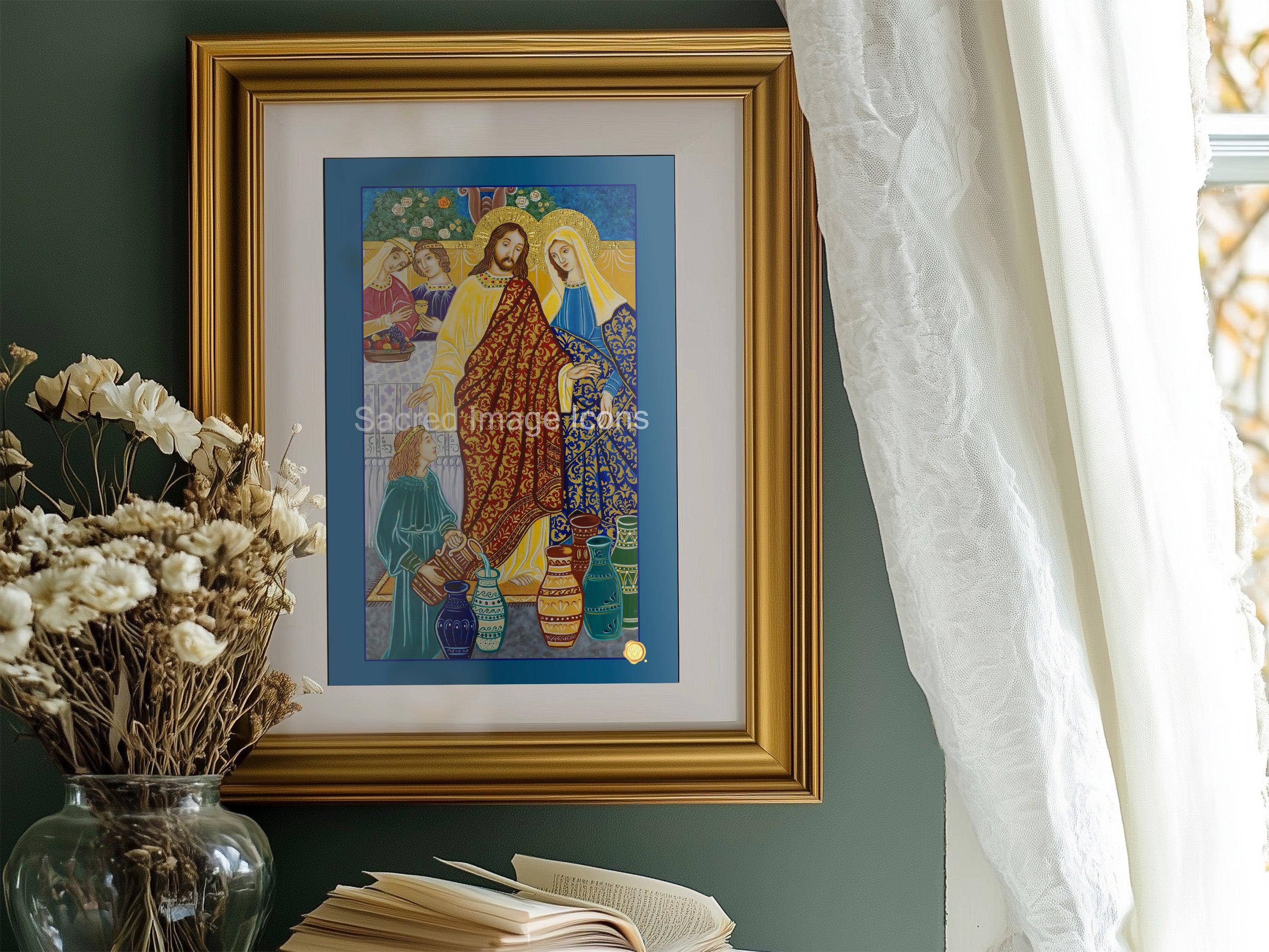 The Wedding Feast of Cana Print | Sacred Image Icons - Etsy