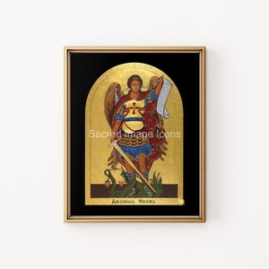 Saint Michael Archangel Icon Print | CATHOLIC SAINT ICON Print | Sacred ...