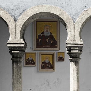 Saint Padre Pio Icon Print | Sacred Image Icons - Etsy