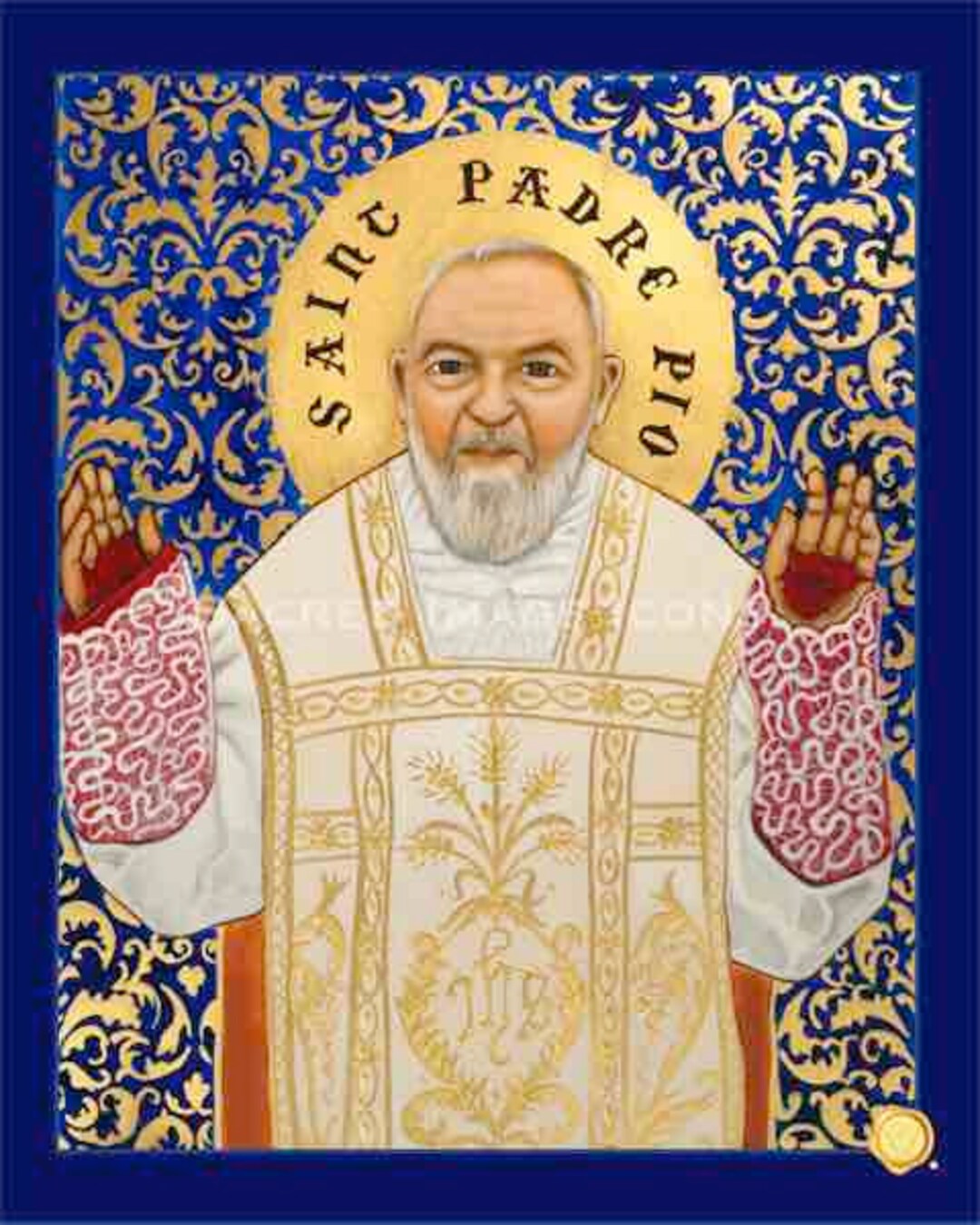 Saint Padre Pio Print Sacred Image Icons - Etsy