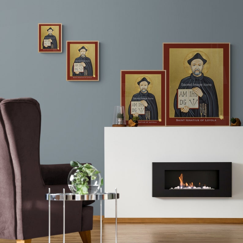 Saint Ignatius of Loyola Icon Print Sacred Image Icons - Etsy
