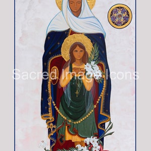 Saint Maria Goretti Print | Sacred Image Icons - Etsy