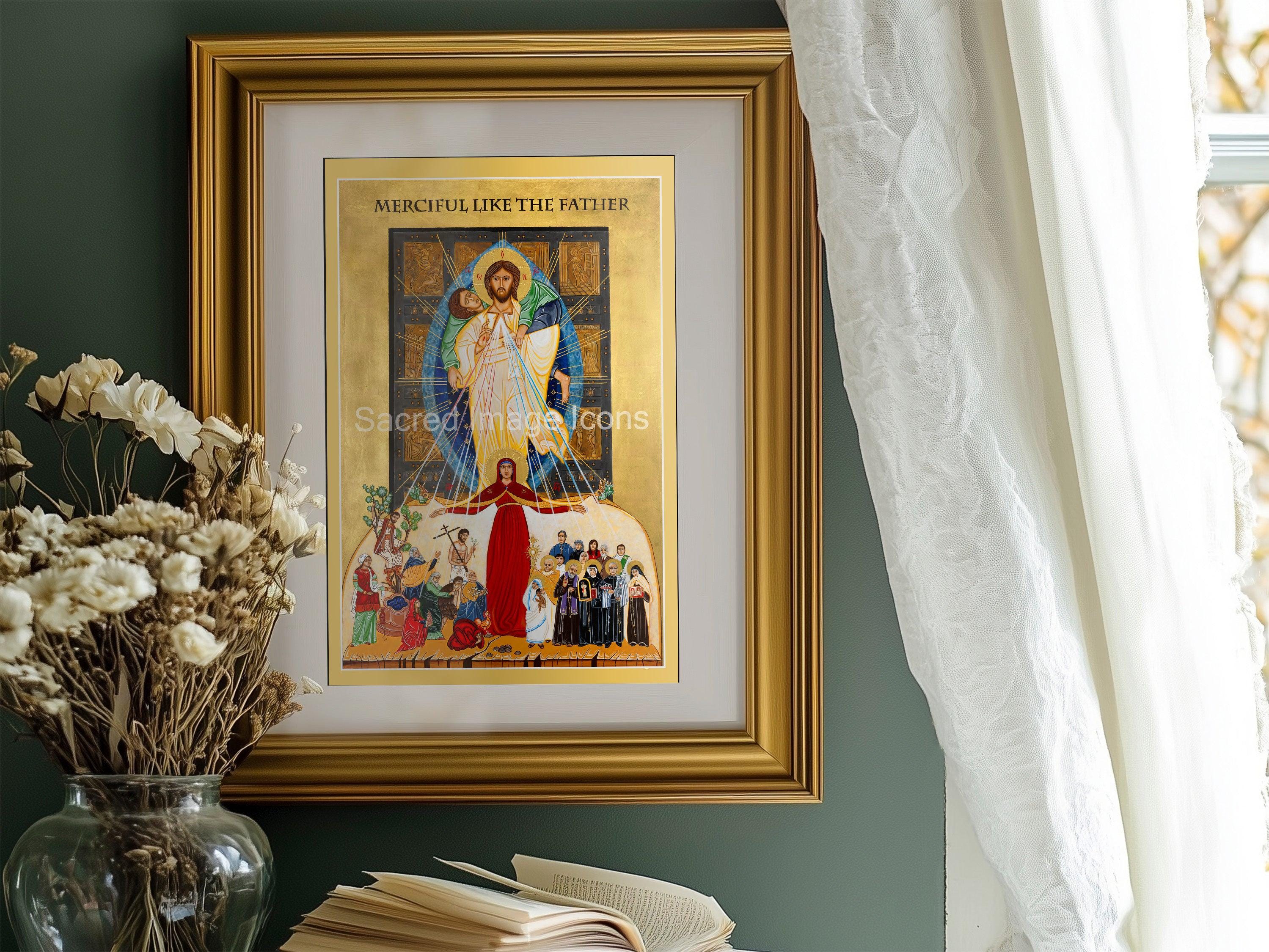 Jesus the Good Shepherd / Merciful Like the Father Print | Sacred Image ...
