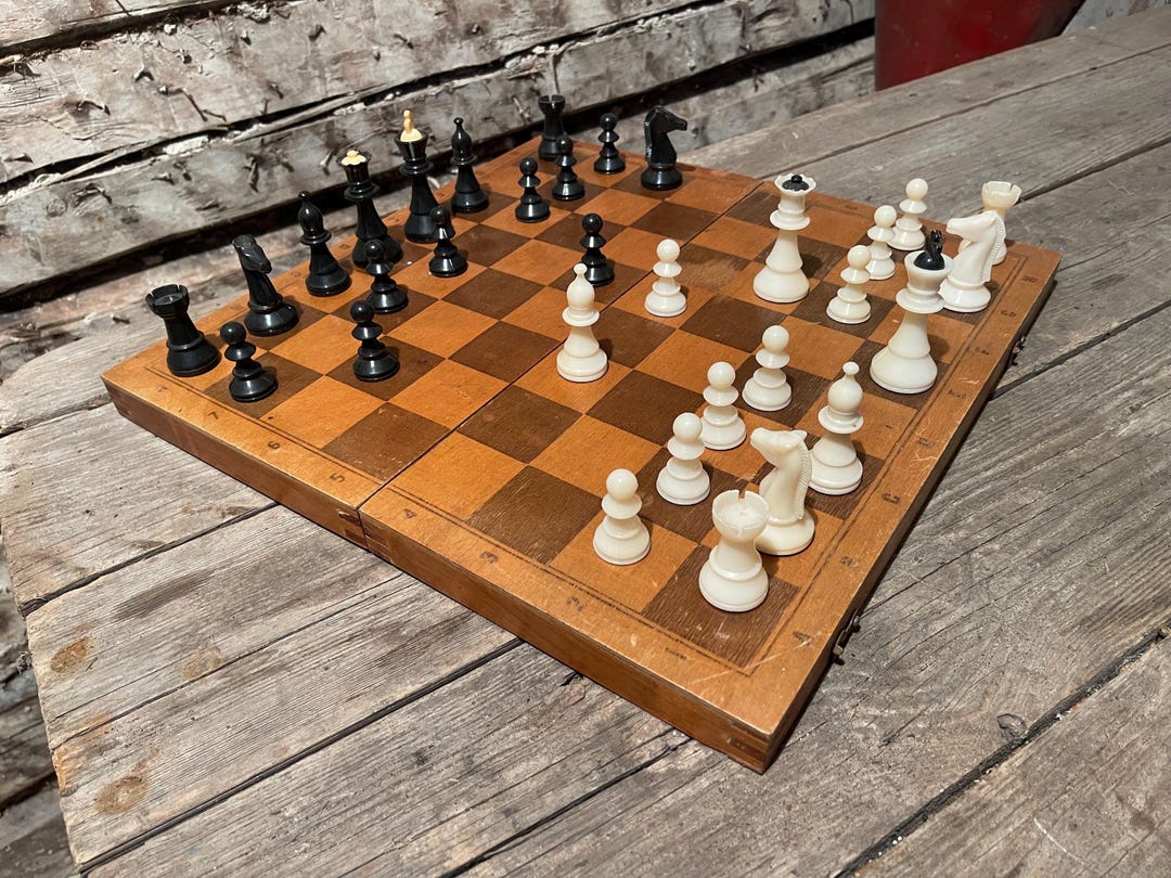 Soviet Chess Set | USSR Tournament Chess | Cold War Era Chessboard ...