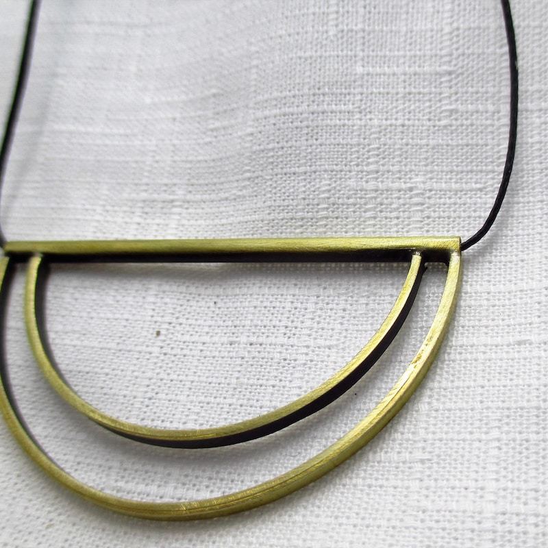 Geometric Necklace - Etsy