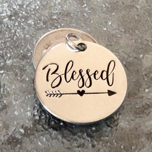Blessed Silver Plated Pendant, Faith Necklace, Religious Jewelry, Psalm ...