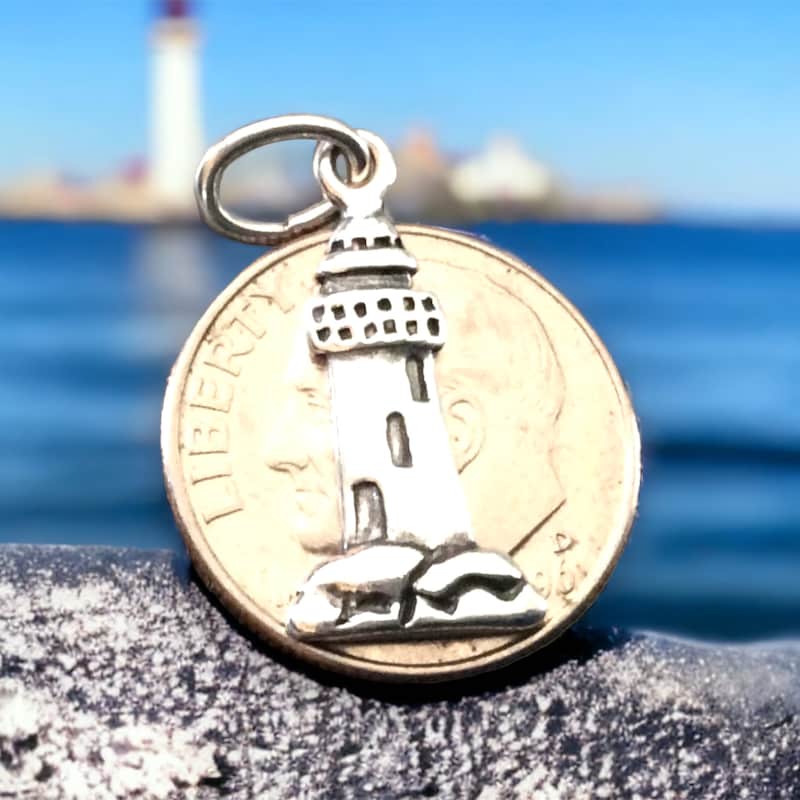 Lighthouse Charm - Etsy