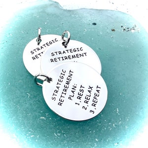 Strategic Retirement Plan Rest Relax Repeat Pendant Silver - Etsy