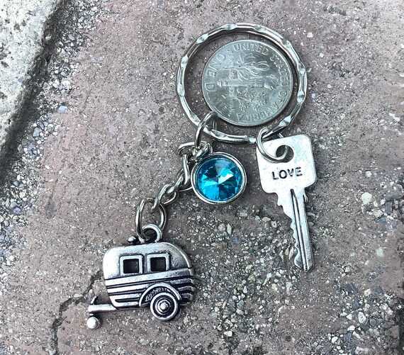 Camping Keychain Personalized Key Ring Keys to the RV | Etsy