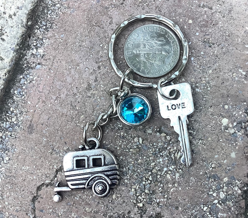 Camping Keychain Personalized Key Ring Keys to the RV | Etsy