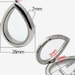 Stainless Steel 40mm Teardrop Magnetic Closure, Floating Charm Glass ...