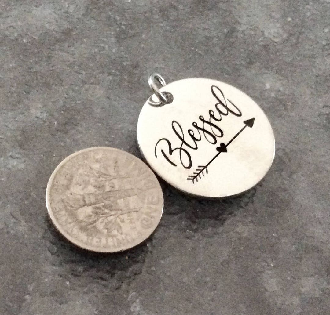Blessed Silver Plated Pendant Faith Necklace Religious - Etsy