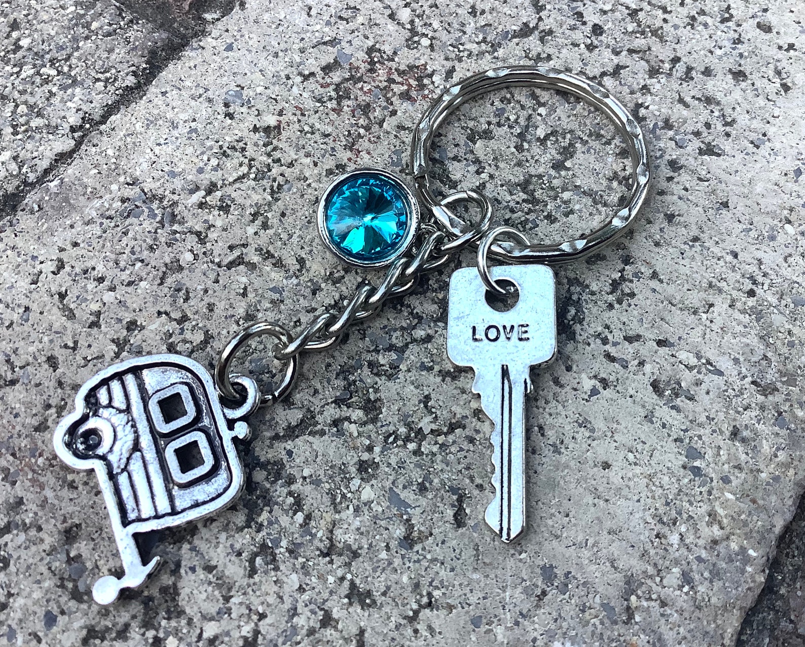 Camping Keychain Personalized Key Ring Keys to the RV | Etsy