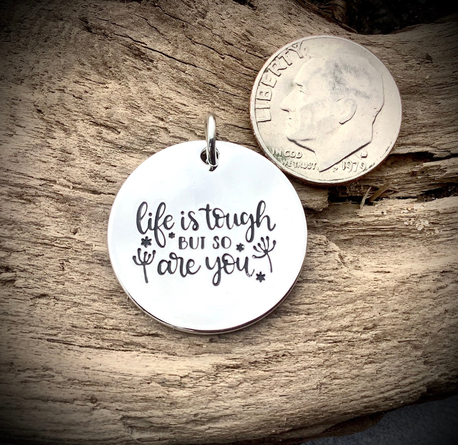 Life is Tough but so Are You Pendant Silver Plated Necklaces - Etsy