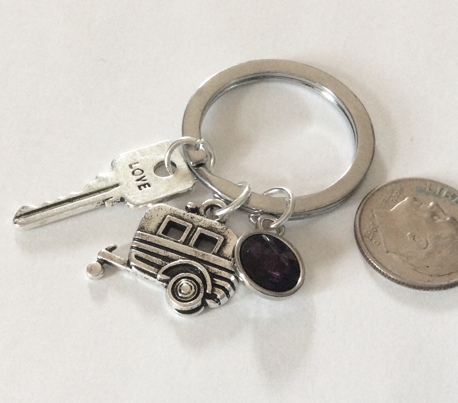 Camping Keychain Personalized Key Ring Keys to the RV | Etsy