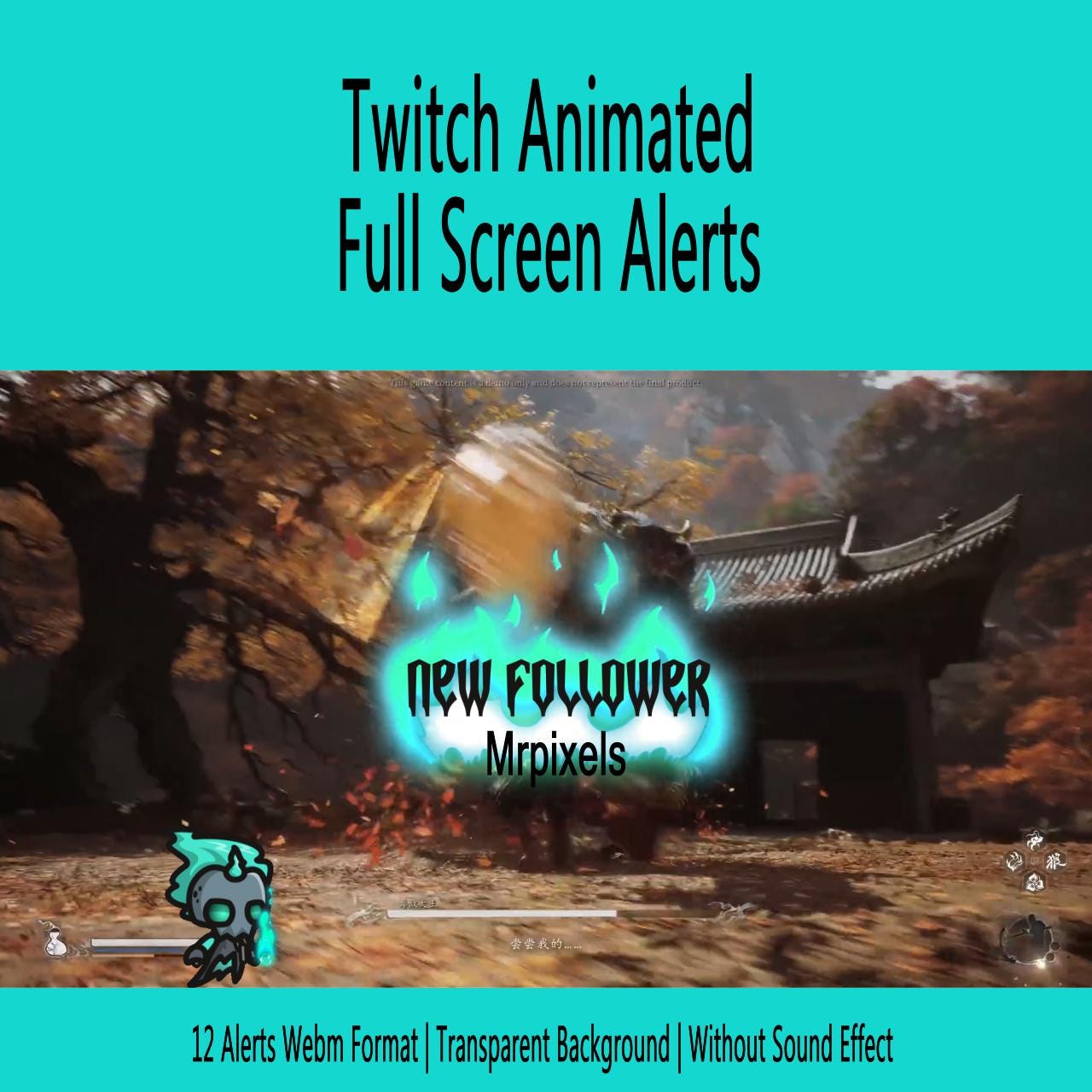 Chibi Grim Wraith Twitch Alerts: Animated Full Screen Overlay - Etsy