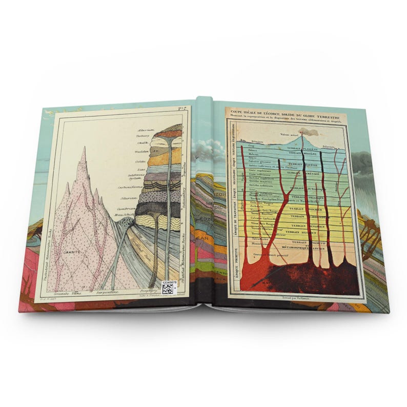 Geological Chart Hard Backed Journal, Earth Science Notebook, Geology ...