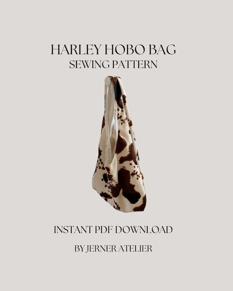 Hobo Bag PDF Sewing Pattern | Beginner Friendly Easy Bag Pattern | Hobo ...