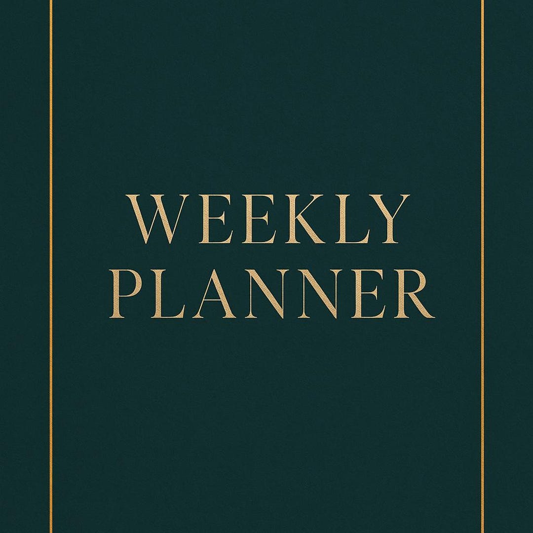Daily Planner Printable | Elegant Green Daily Schedule | Digital To-do ...