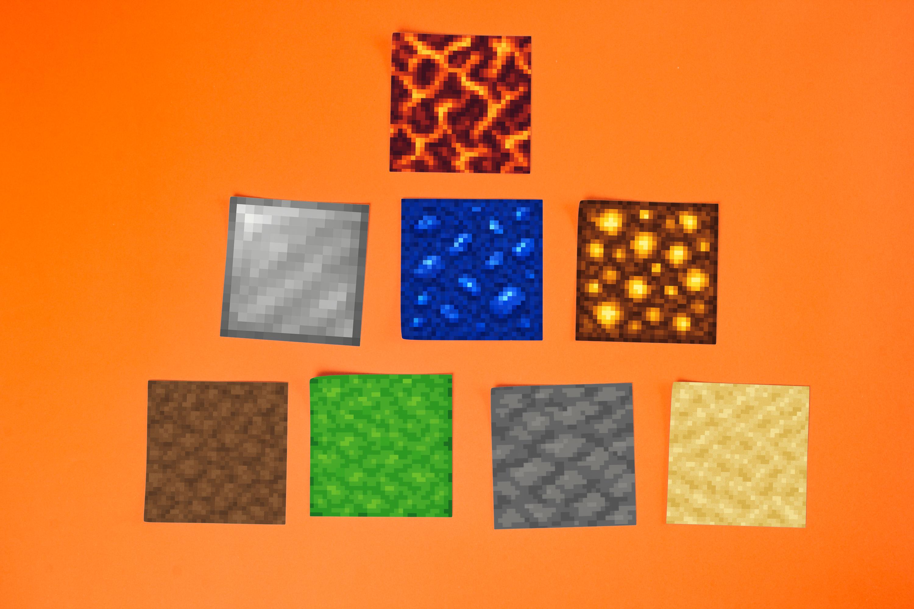 Minecraft-inspired Pixel Texture Pack – 21 PNG Blocks + Bonus PDF ...
