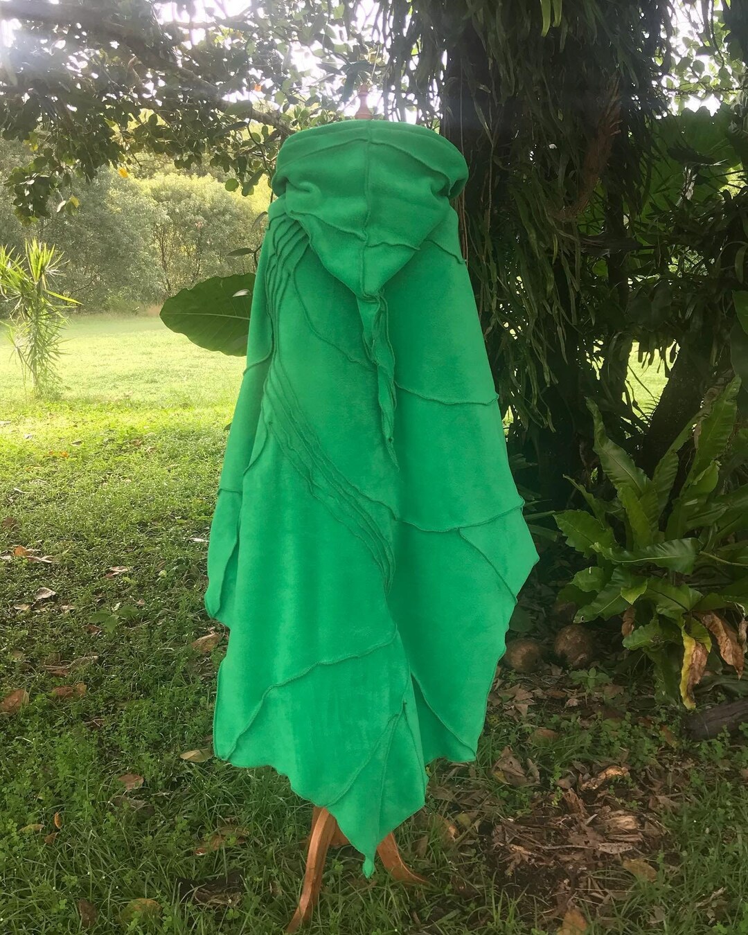 Handmade Leaf Cape Poncho: Druid Pixie Hood Cloak - Etsy
