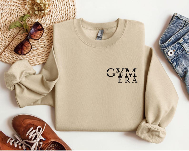 In My Gym Era Sweatshirt, Gym Crewneck Women, Fitness Sweater, Gym Girl ...