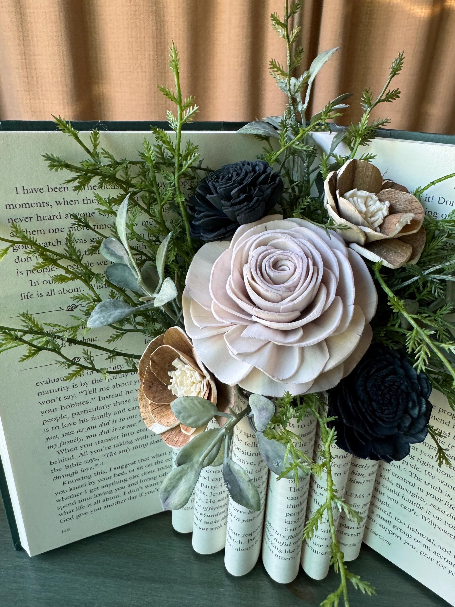 The Purpose Driven Life Book With Wood Flowers - Etsy