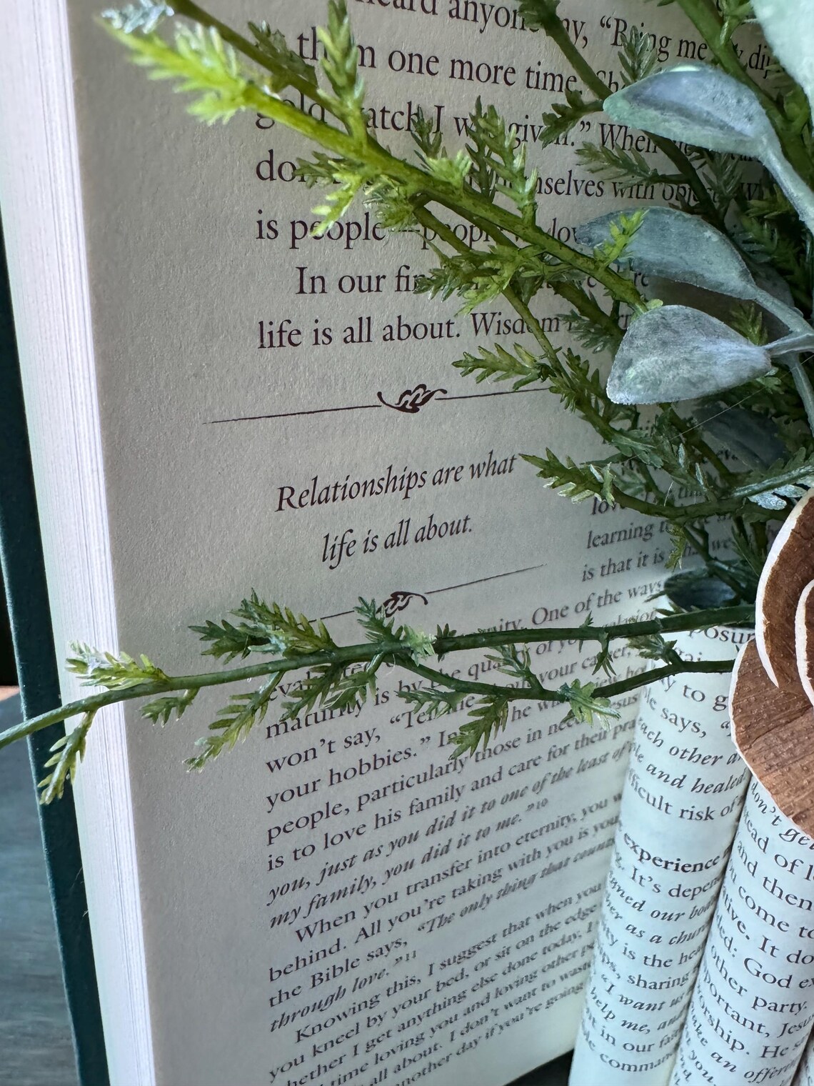 The Purpose Driven Life Book With Wood Flowers - Etsy