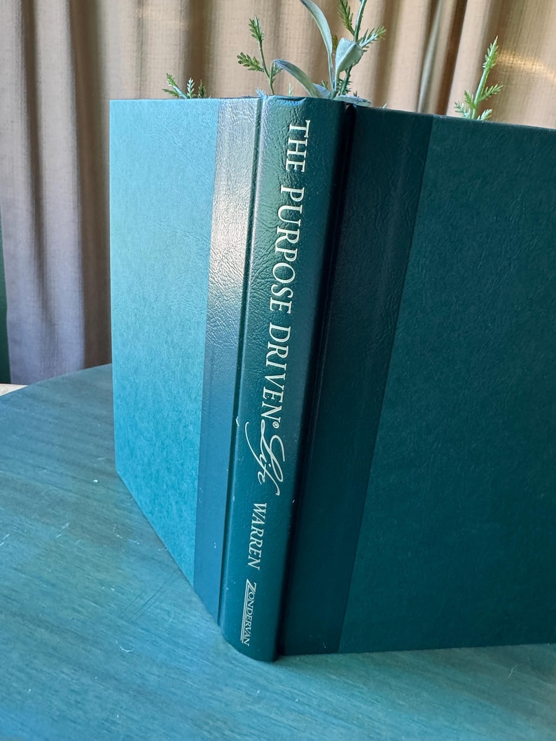The Purpose Driven Life Book With Wood Flowers - Etsy